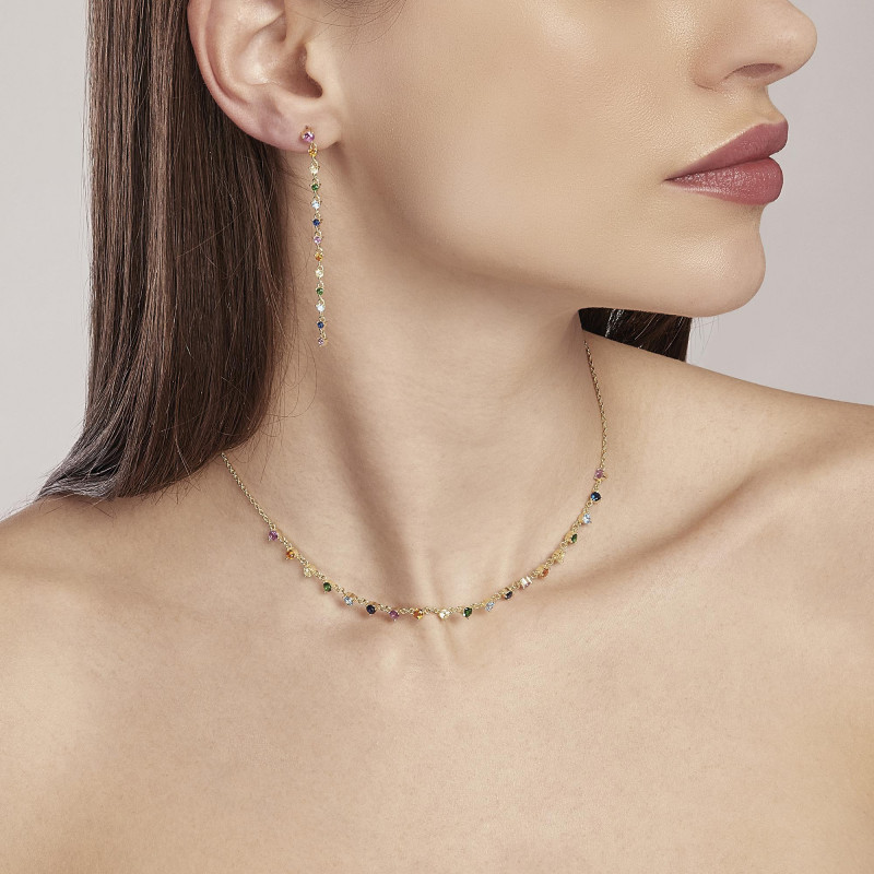 Mabina - COLLANA MABINA LONG NIHT ARGENTO 553468 | Arvimo Gioielli