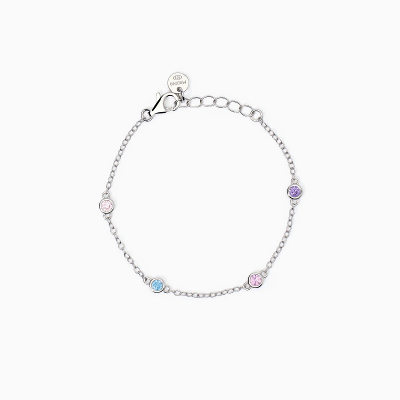 Mabina Junior - BRACCIALE MABINA JUNIOR ARGENTO RAINBOW 533871 | Arvimo Gioielli