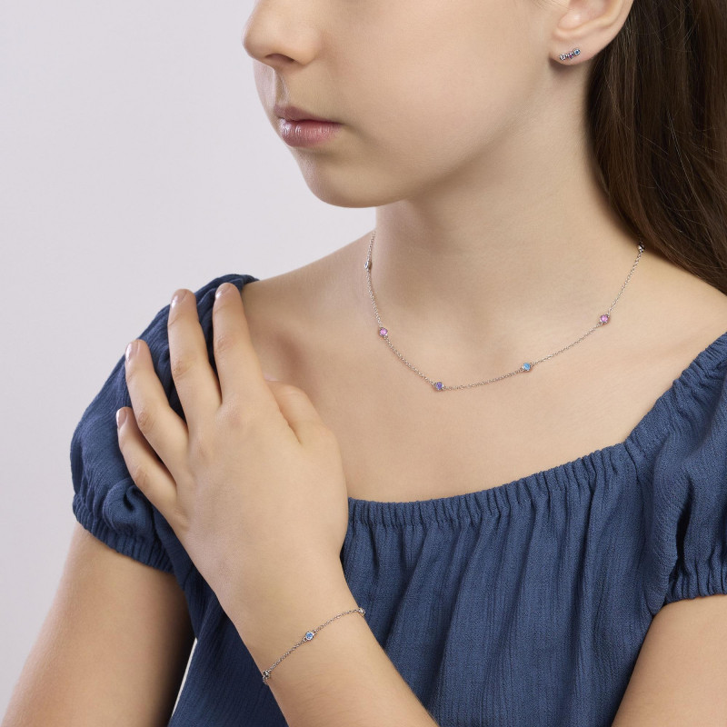 Mabina Junior - BRACCIALE MABINA JUNIOR ARGENTO RAINBOW 533871 | Arvimo Gioielli